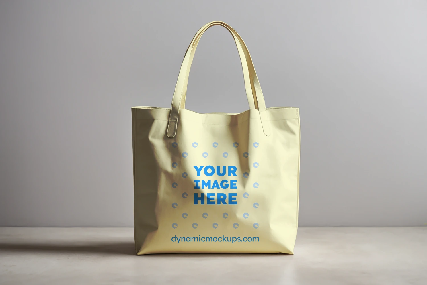 Cream Canvas Tote Bag Mockup Front View Template #627 + PSD | Use It Now