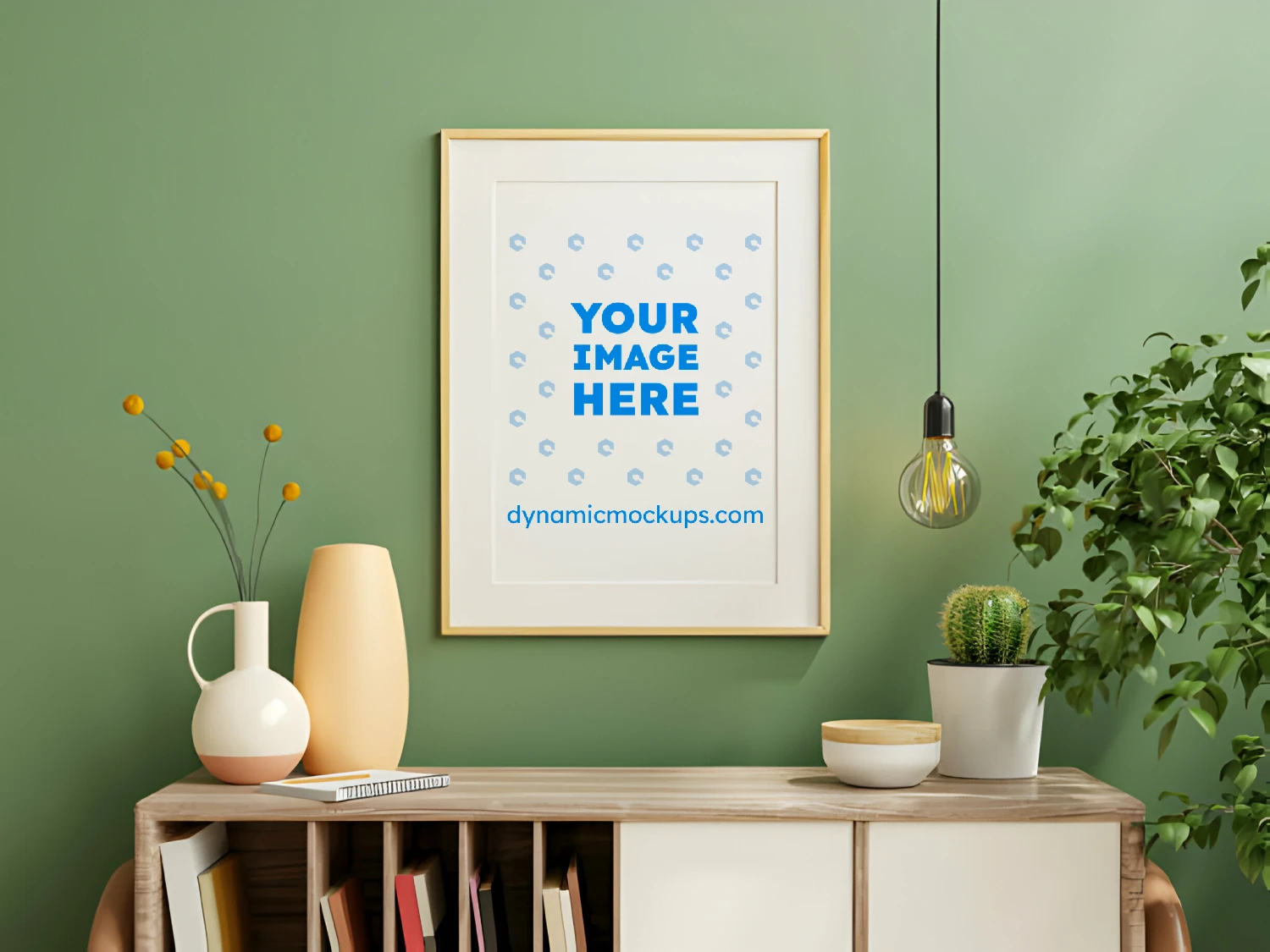 Interior Frame Wall Art Mockup Template #1449 + PSD | Use It Now