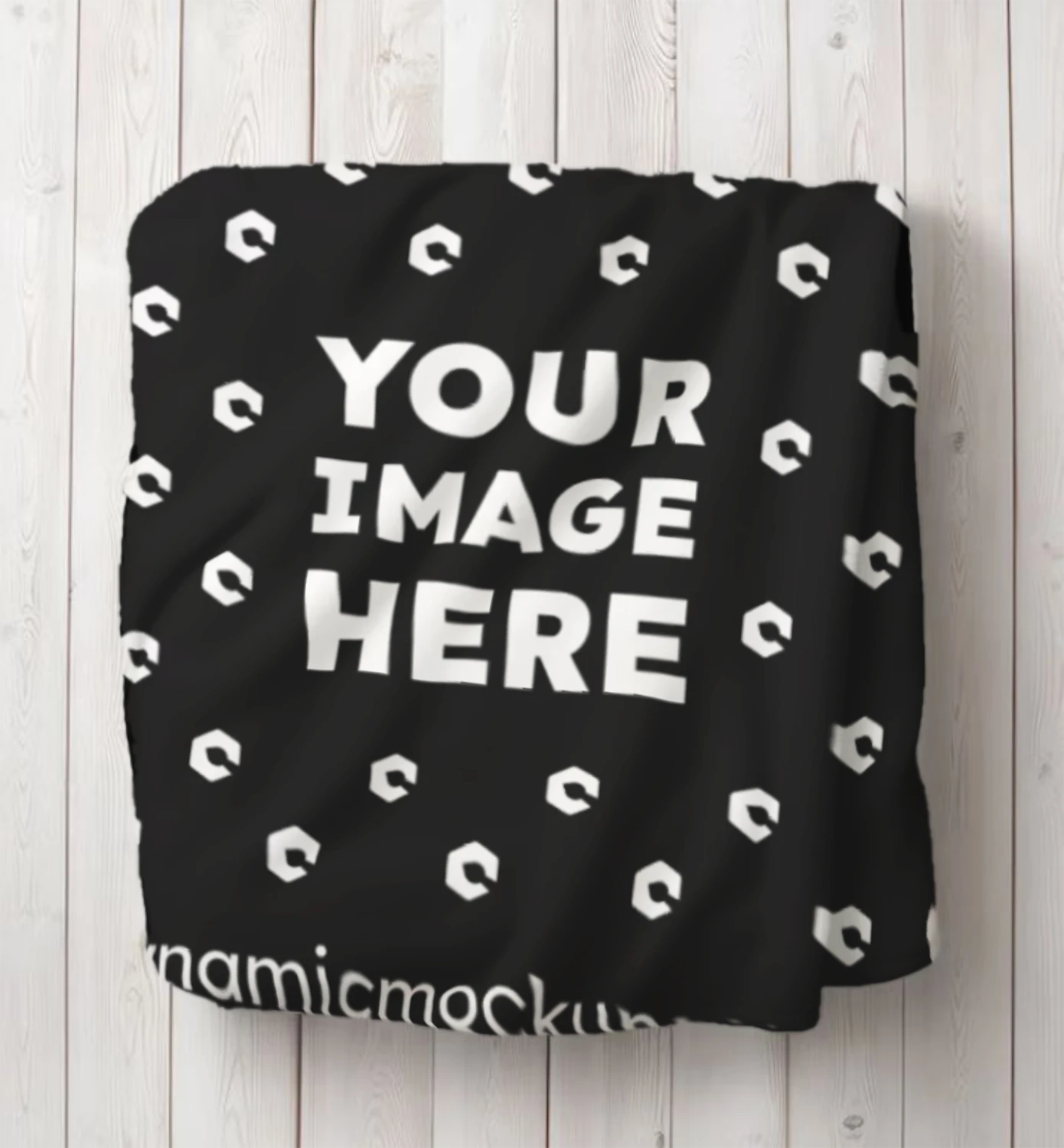 Black Blanket Mockup Template #4235 + PSD | Use It Now
