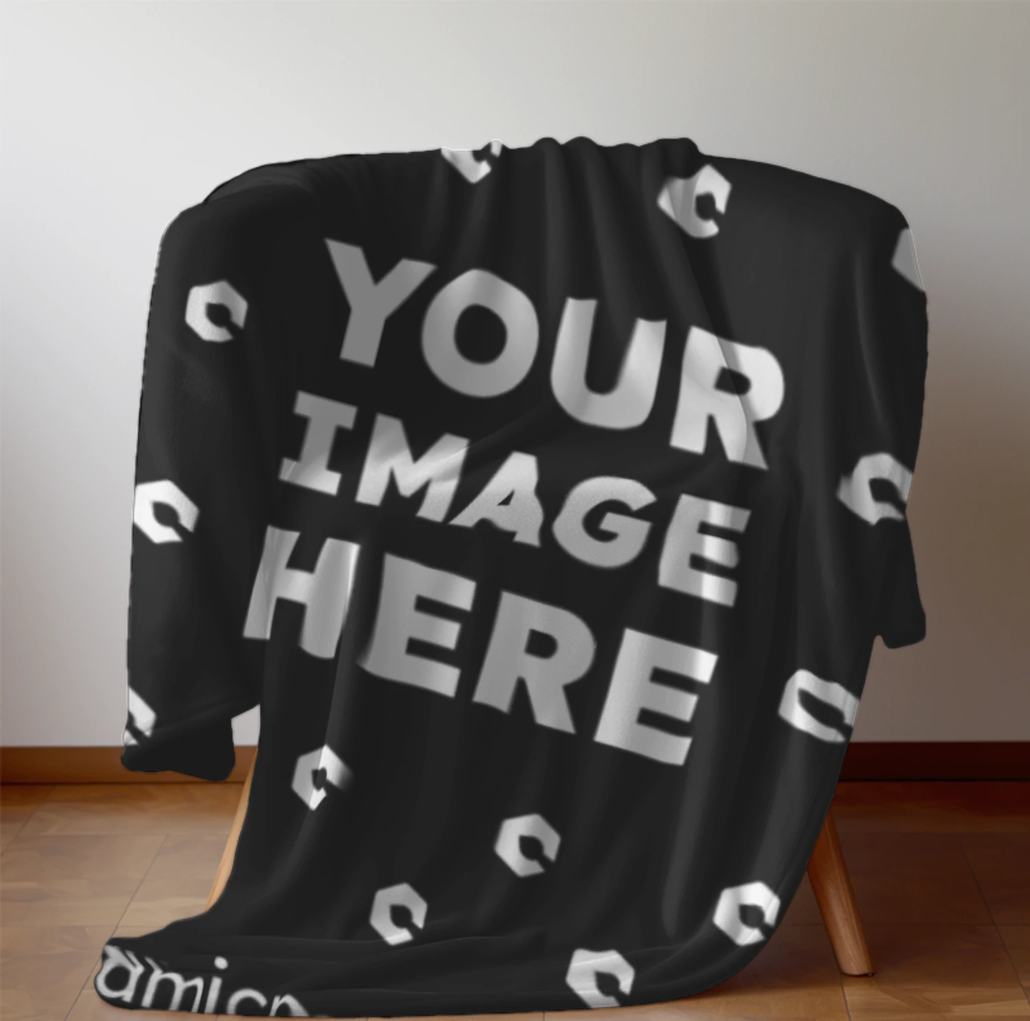 Black Blanket Mockup Template #4237 + PSD | Use It Now