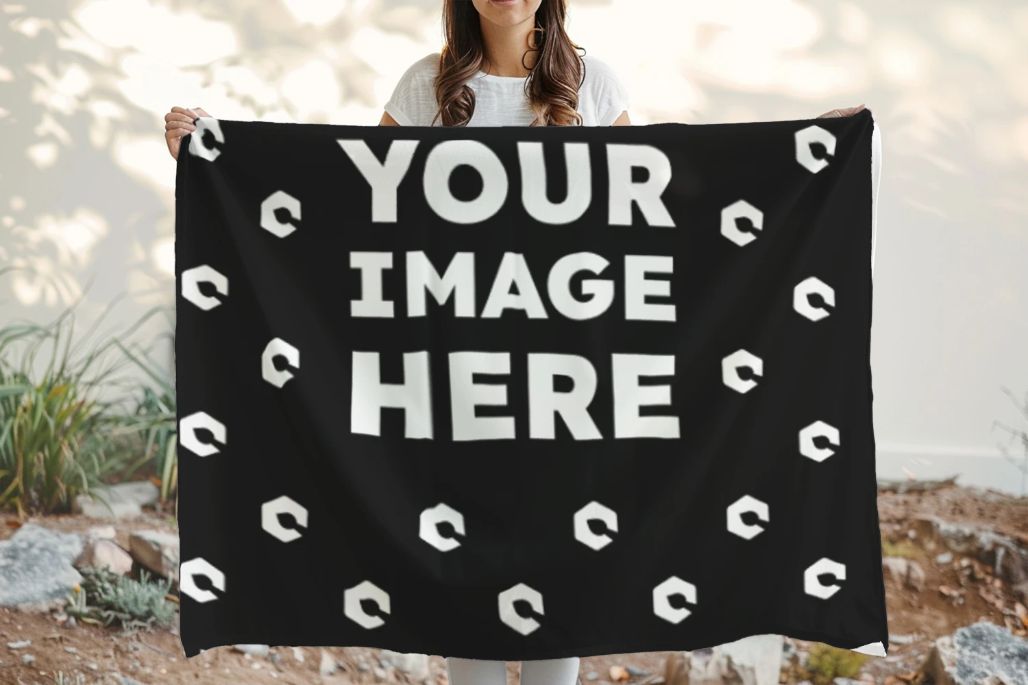Black Blanket Mockup Template #4248 + PSD | Use It Now