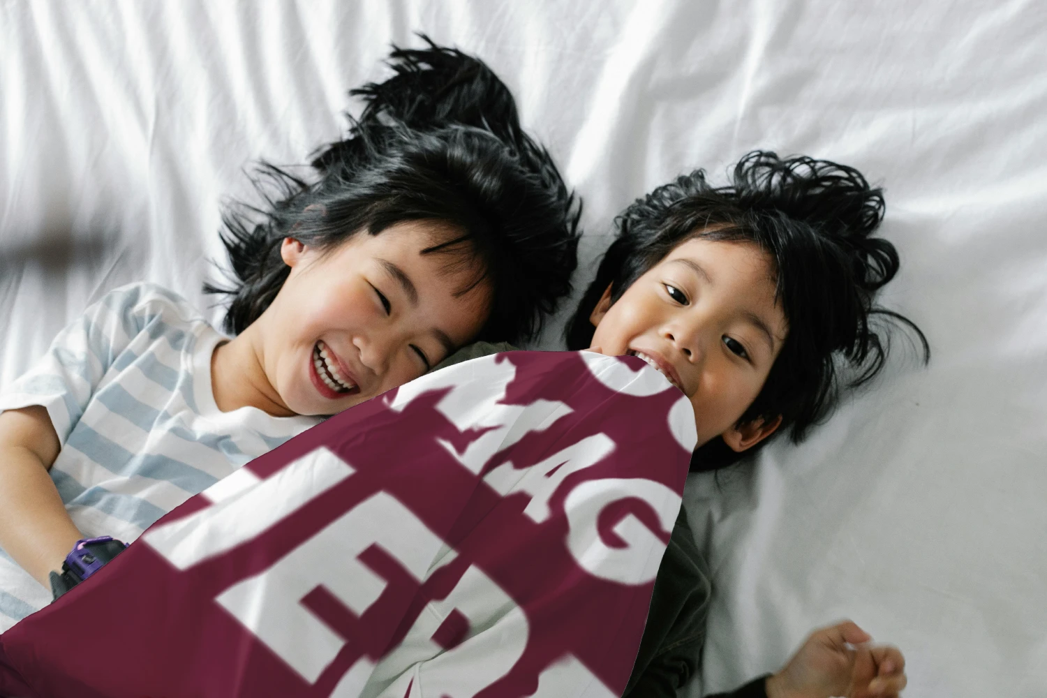 Maroon Blanket Mockup Template #4246 + PSD | Use It Now