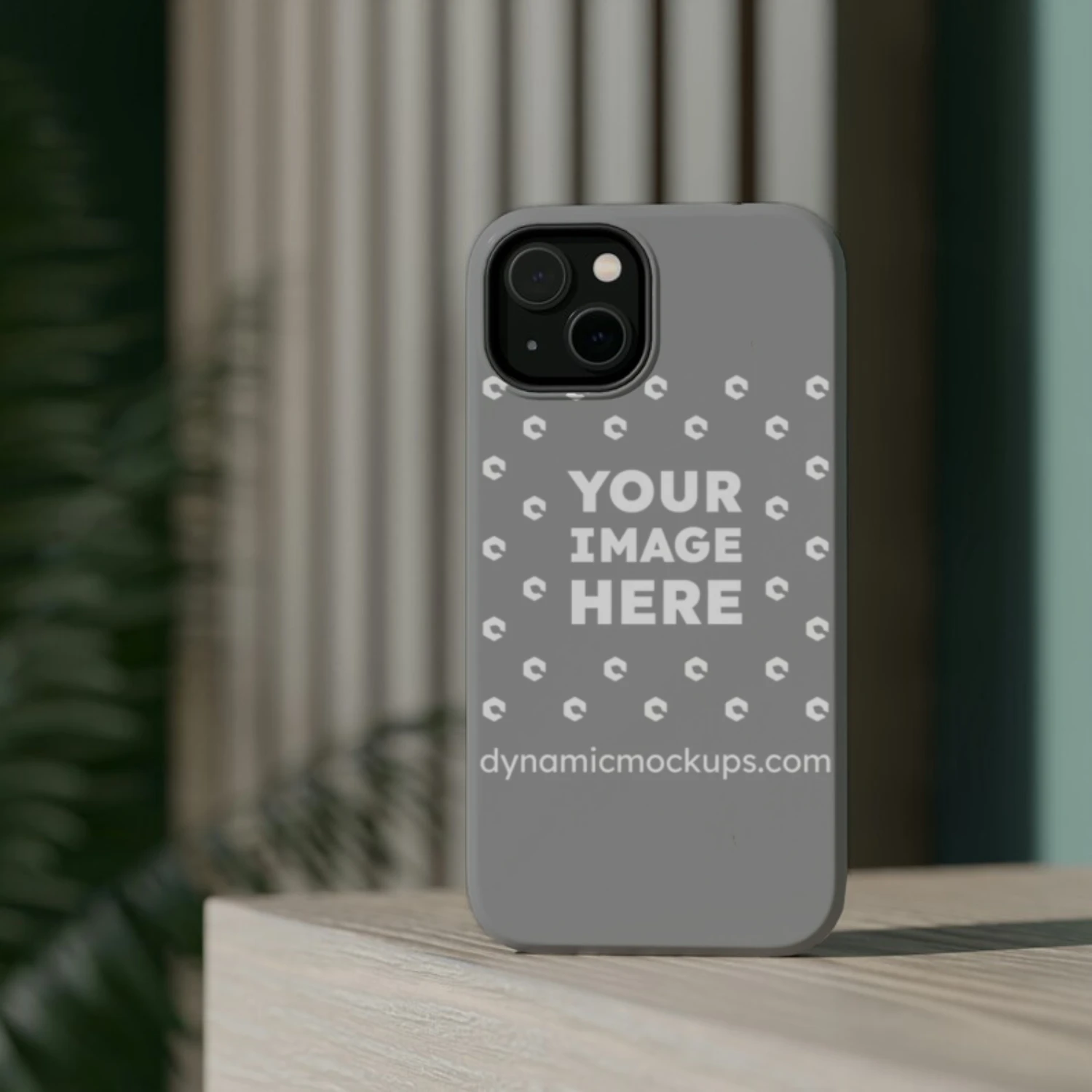 iPhone Gray Phone Case Mockup Template