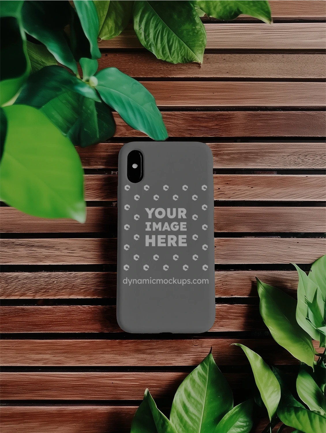 iPhone Gray Phone Case Mockup Template