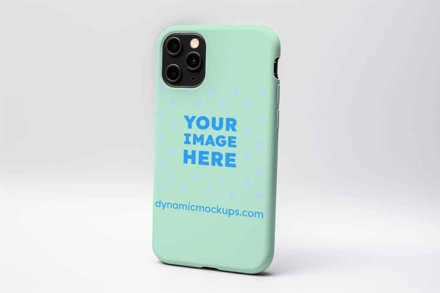 iPhone Mint Phone Case Mockup Template