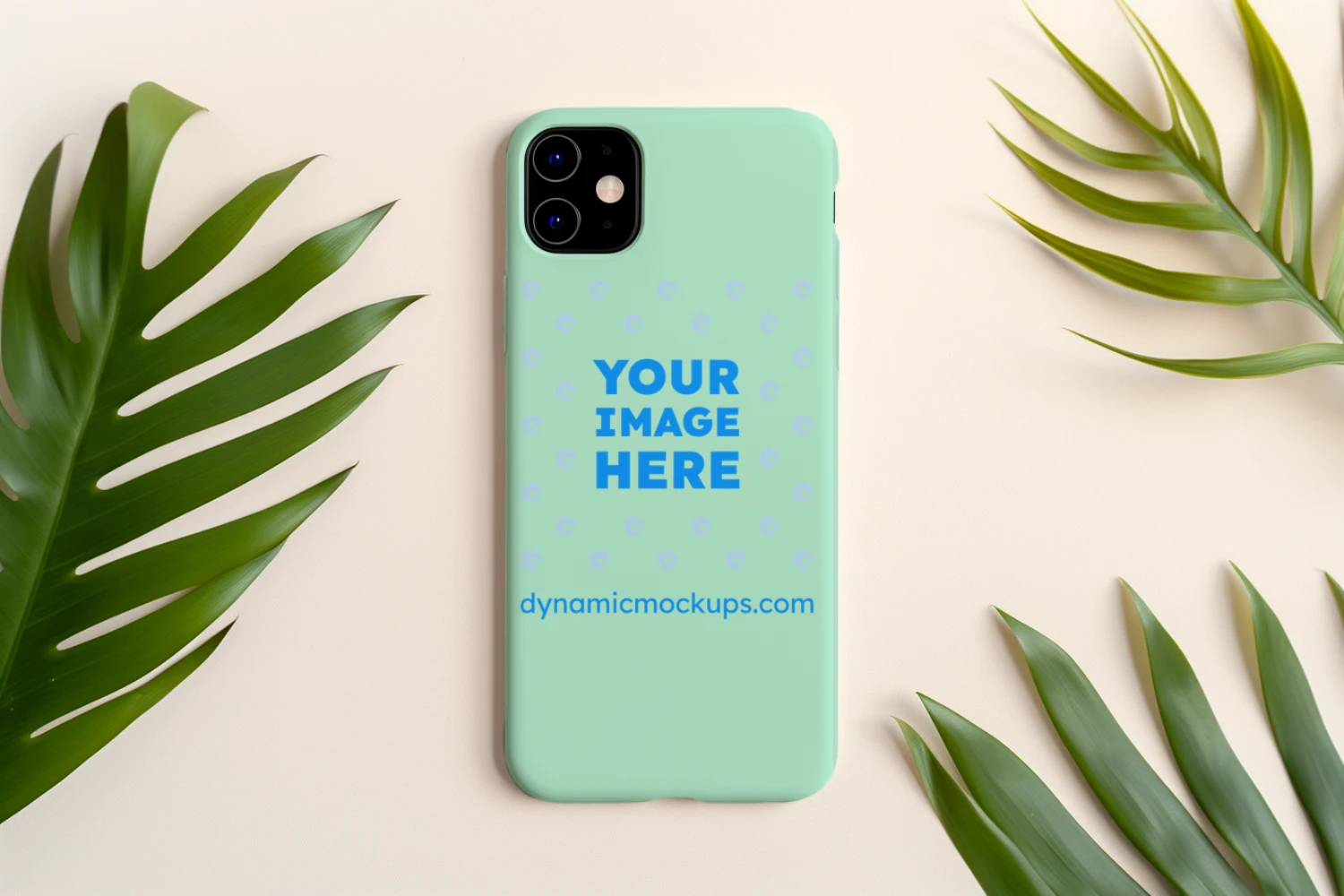 iPhone Mint Phone Case Mockup Template