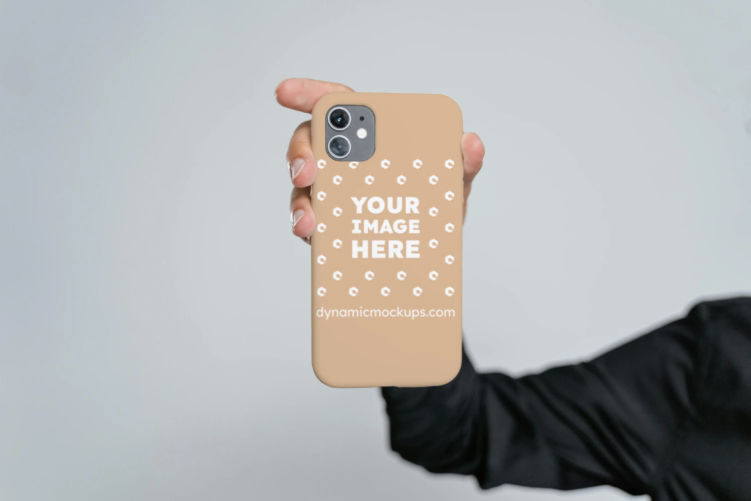 iPhone Tan Phone Case Mockup Template