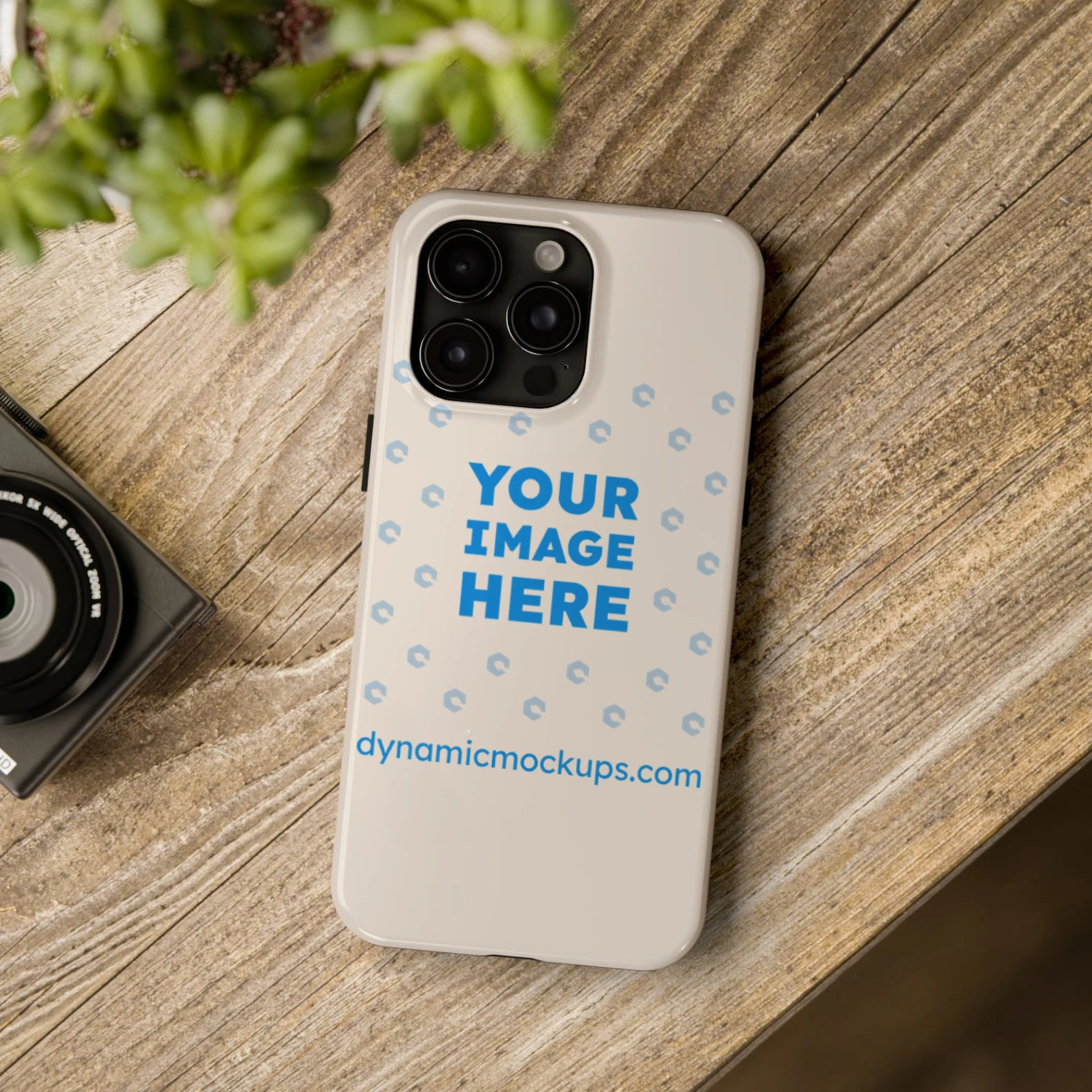 iPhone White Phone Case Mockup Template #3945 + PSD | Use It Now