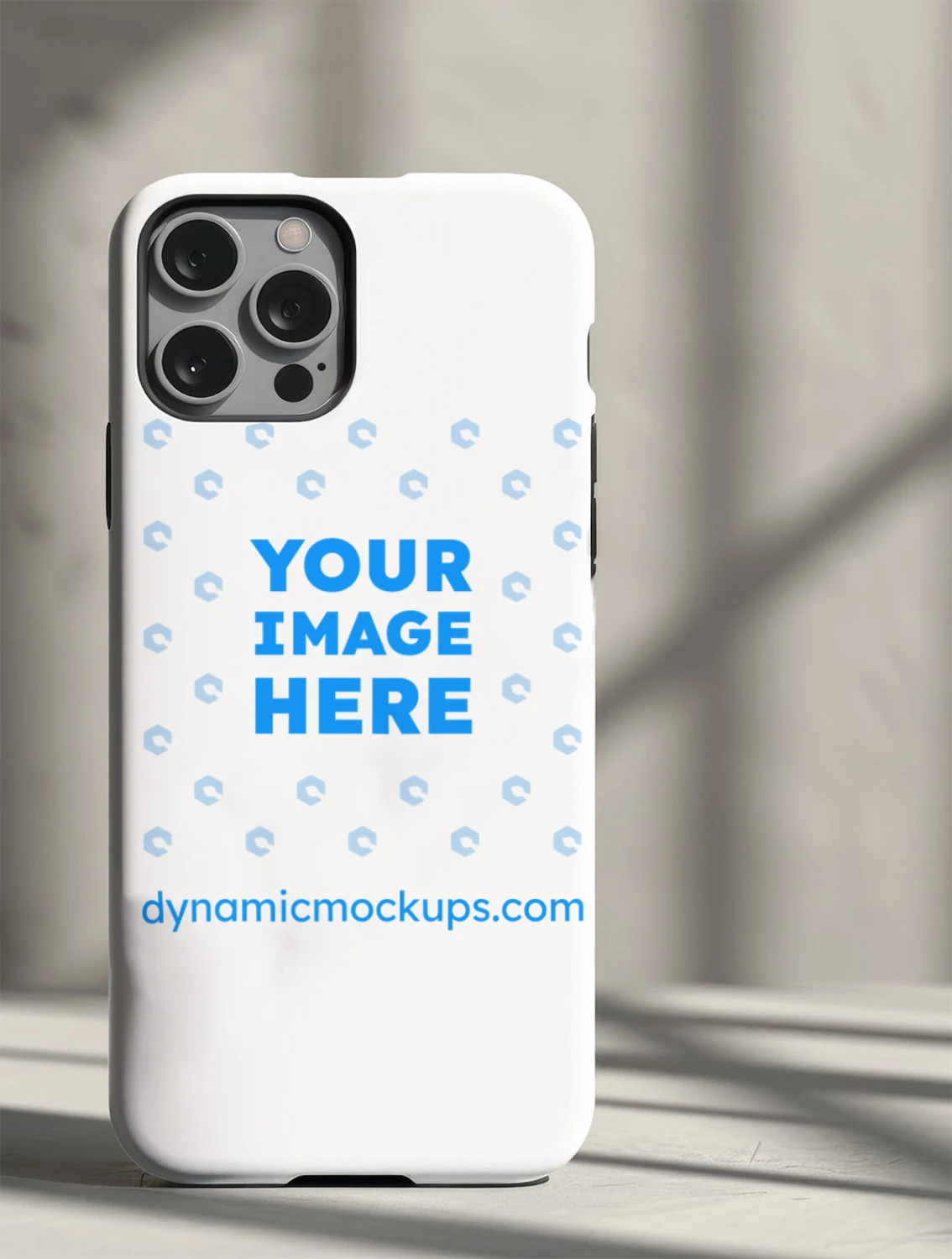 iPhone White Phone Case Mockup Template #3987 + PSD | Use It Now