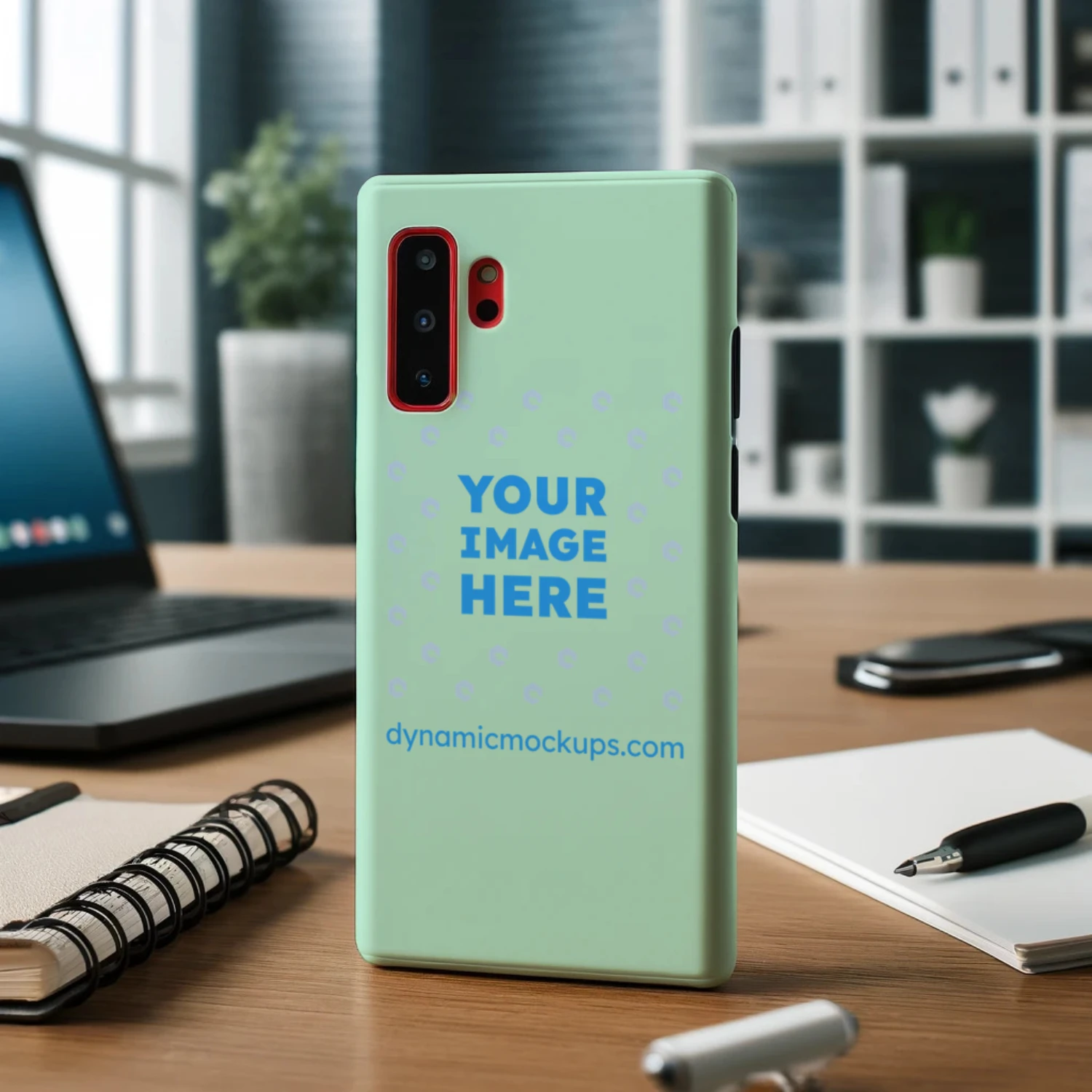 Samsung Mint Phone Case Mockup Template