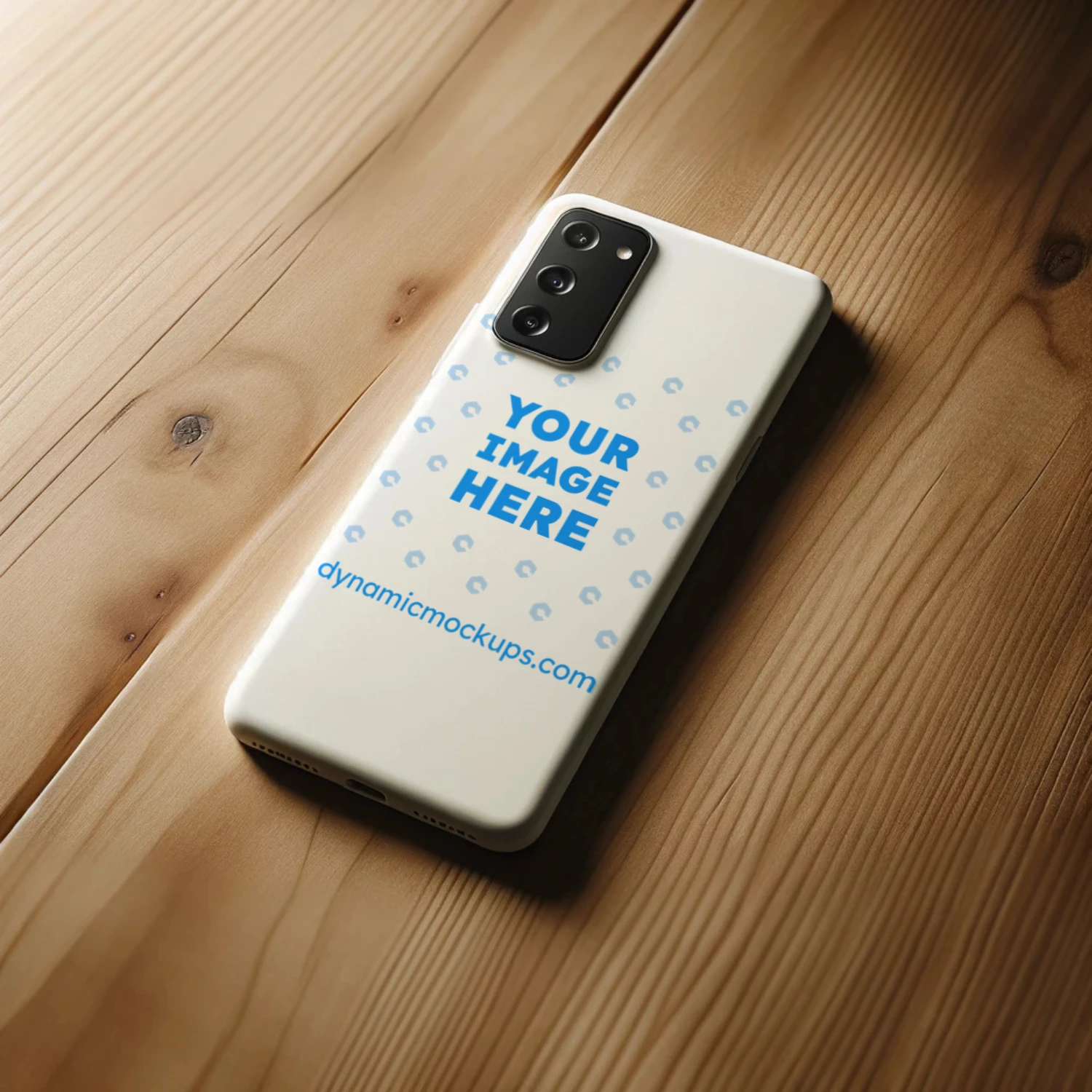 Samsung White Phone Case Mockup Template #3988 + PSD | Use It Now